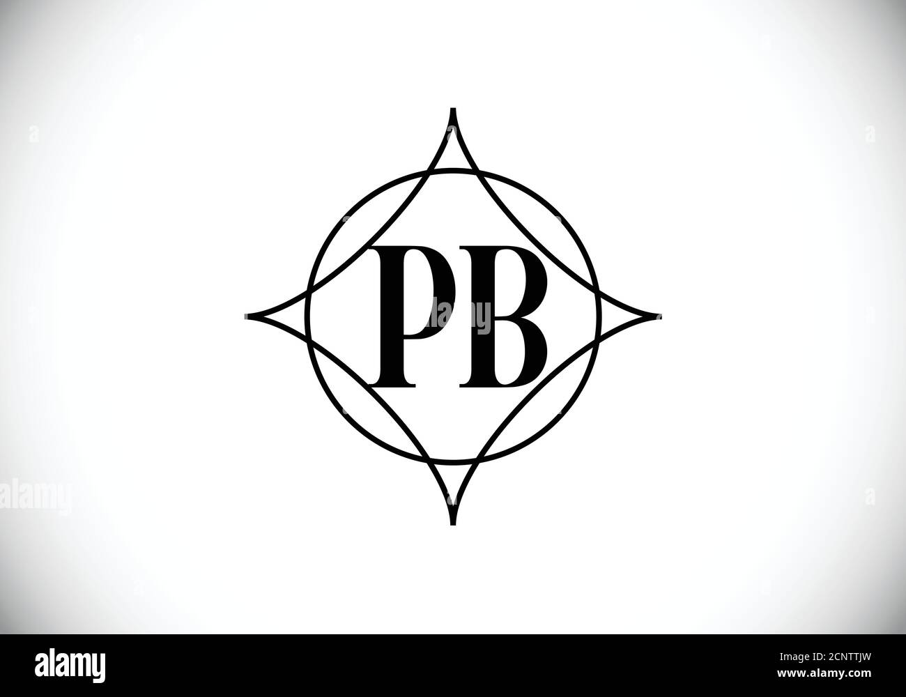 P B Initial Letter Logo design, Graphic Alphabet Symbol for Corporate ...