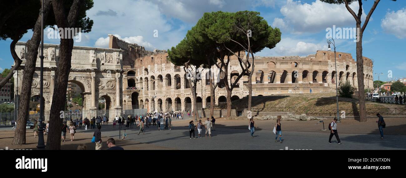 Colosseum, Arch of Constantine, Rome, Italy Stock Photo - Alamy