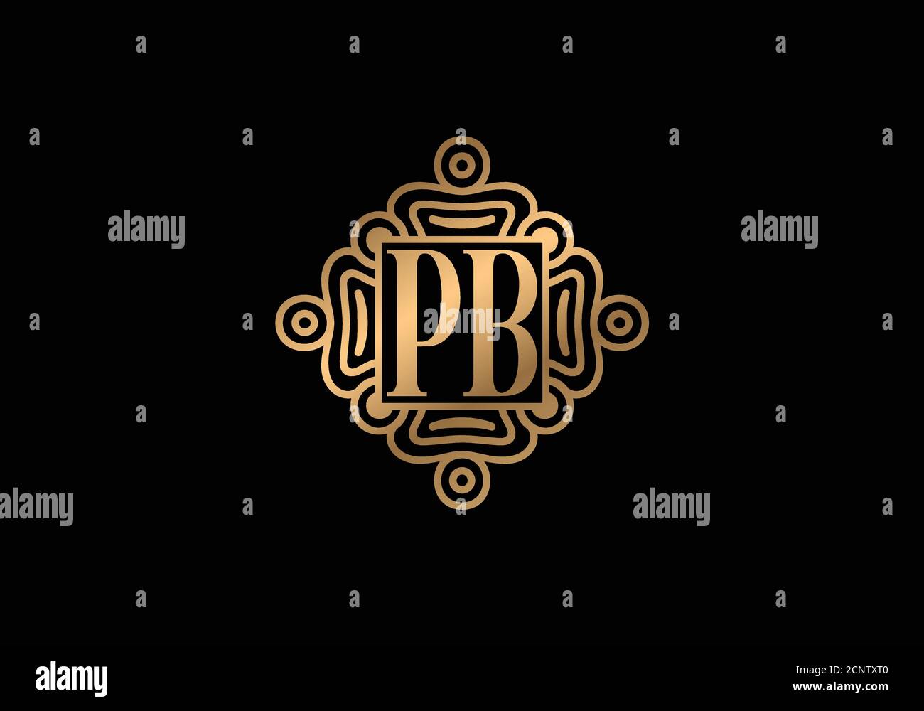 P B Initial Letter Logo design, Graphic Alphabet Symbol for Corporate ...