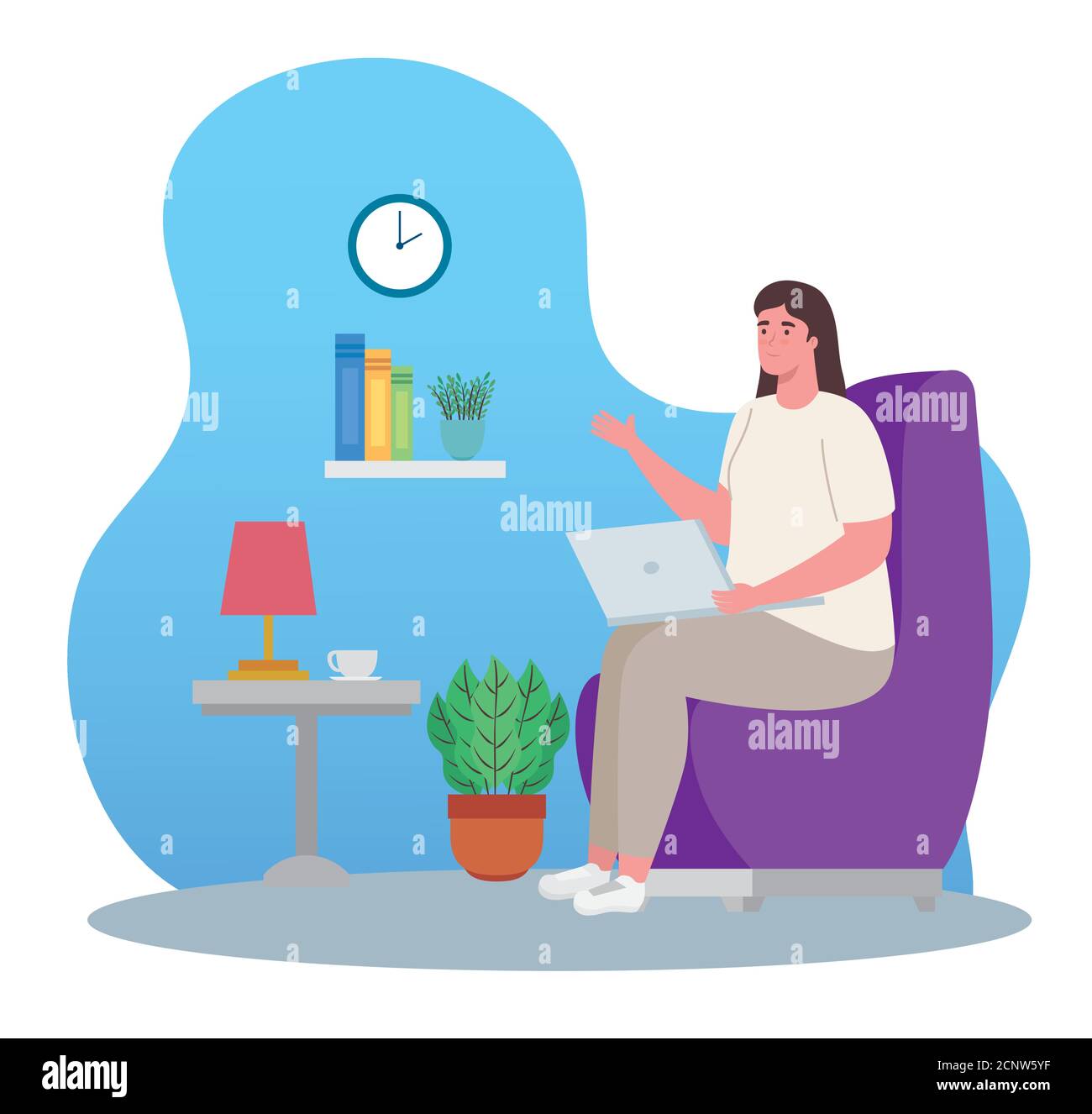 Teleworking resources Stock Vector Images - Alamy