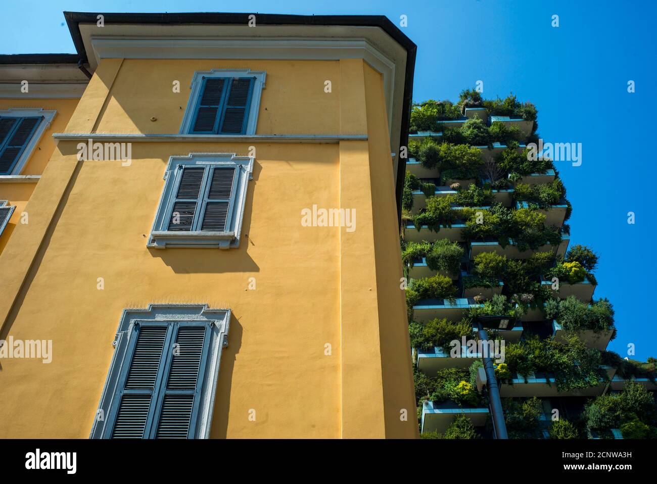 Milan, Lombardy, Italy, high-rise district Porta Nuova next to Bosco ...