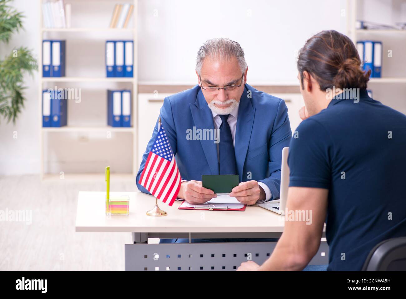 Us embassy visa applicant hi-res stock photography and images - Alamy