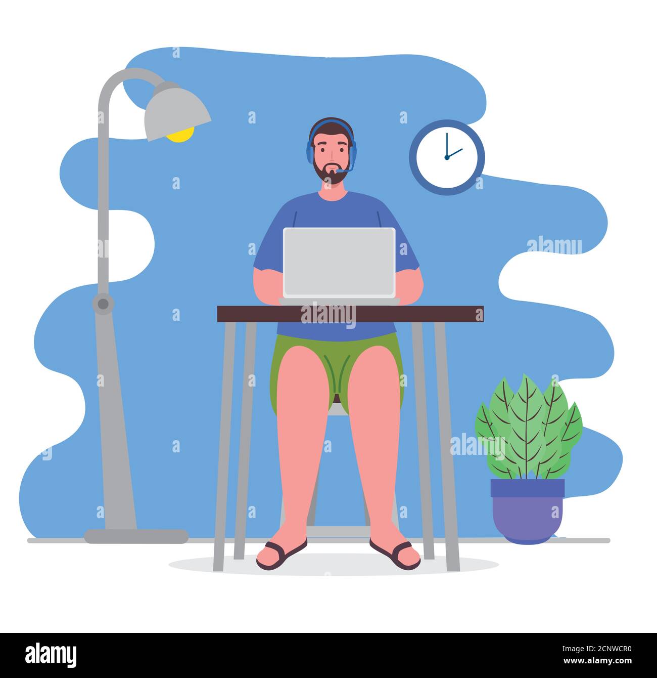 Teleworking resources Stock Vector Images - Alamy