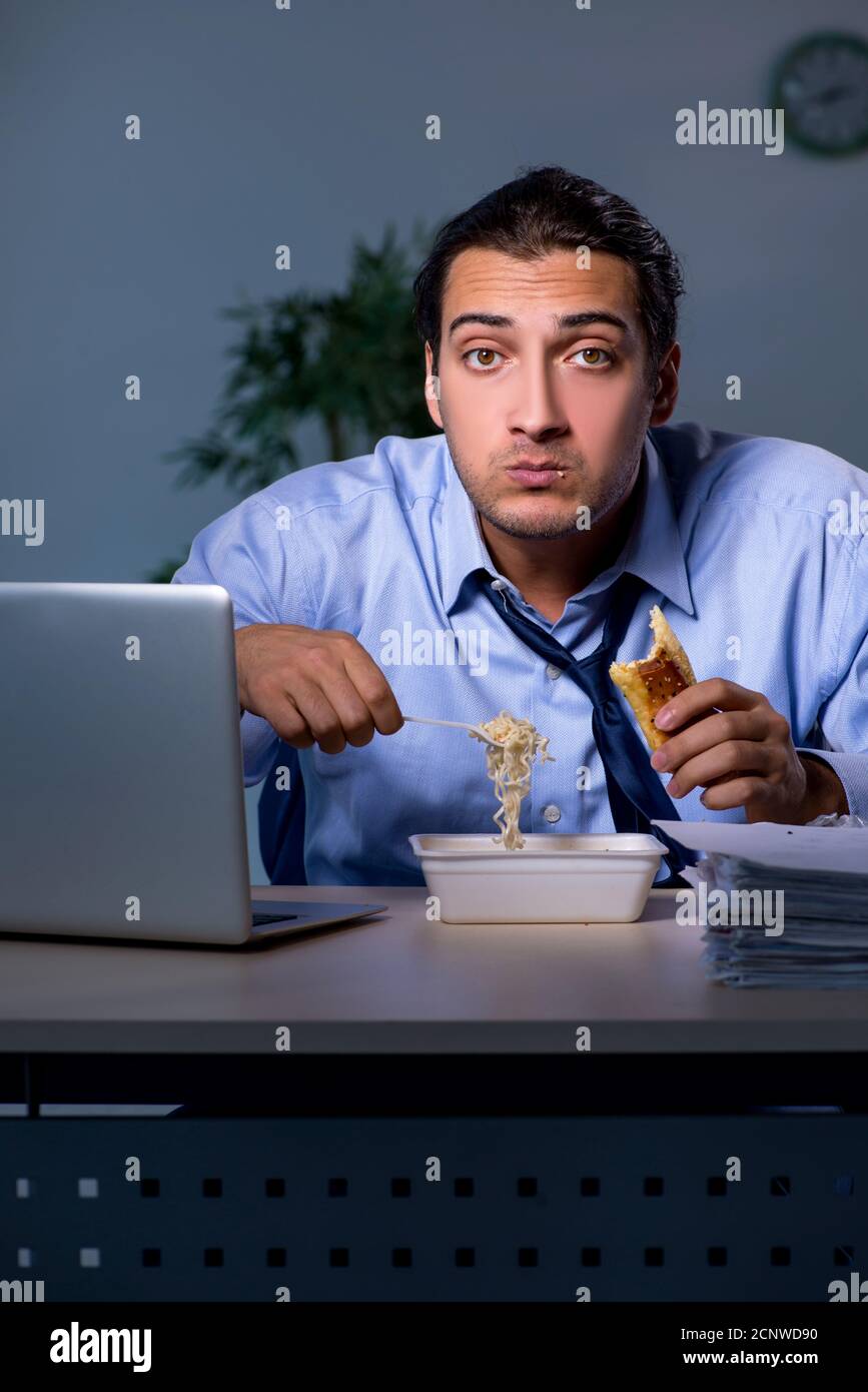 Fast food employee at night hi-res stock photography and images - Alamy