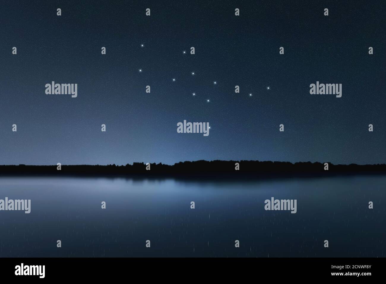 Lupus star constellation, Night sky, Cluster of stars, Deep space, Wolf ...