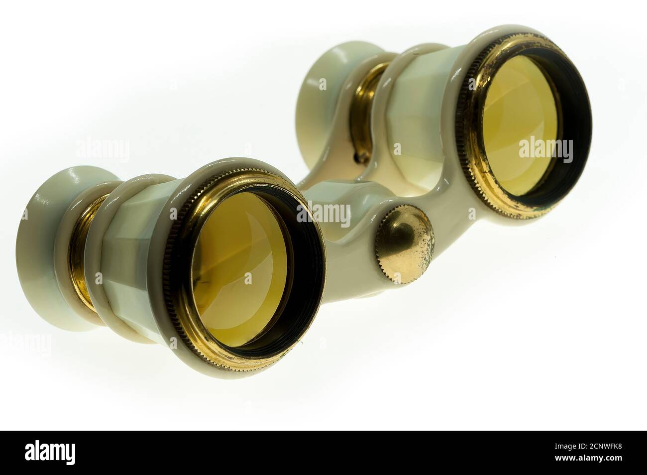 Isolated view to vintage opera glasses Stock Photo - Alamy