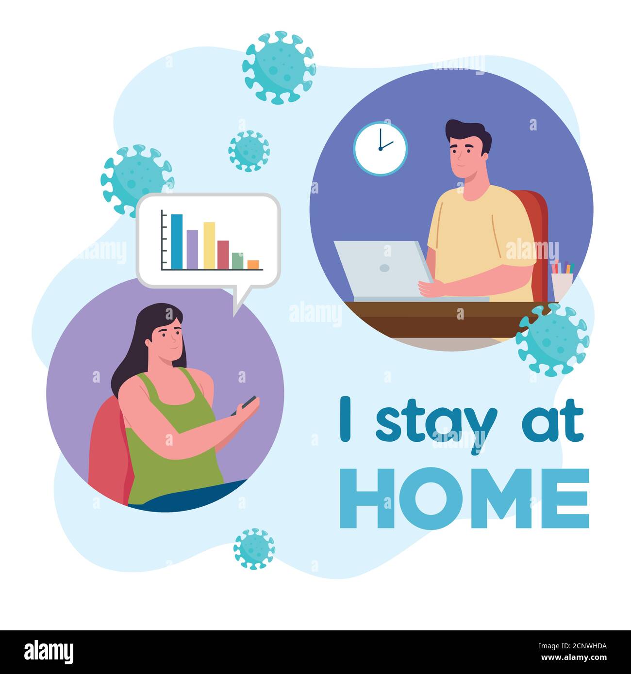 Teleworking resources Stock Vector Images - Alamy