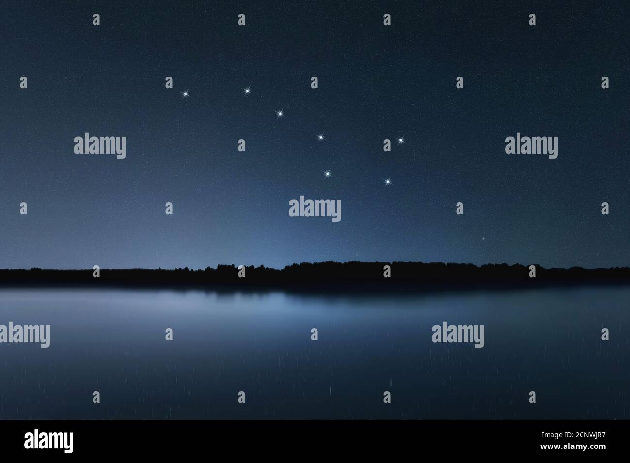 Big Dipper, Ursa Major star constellation, Night sky, Cluster of stars ...