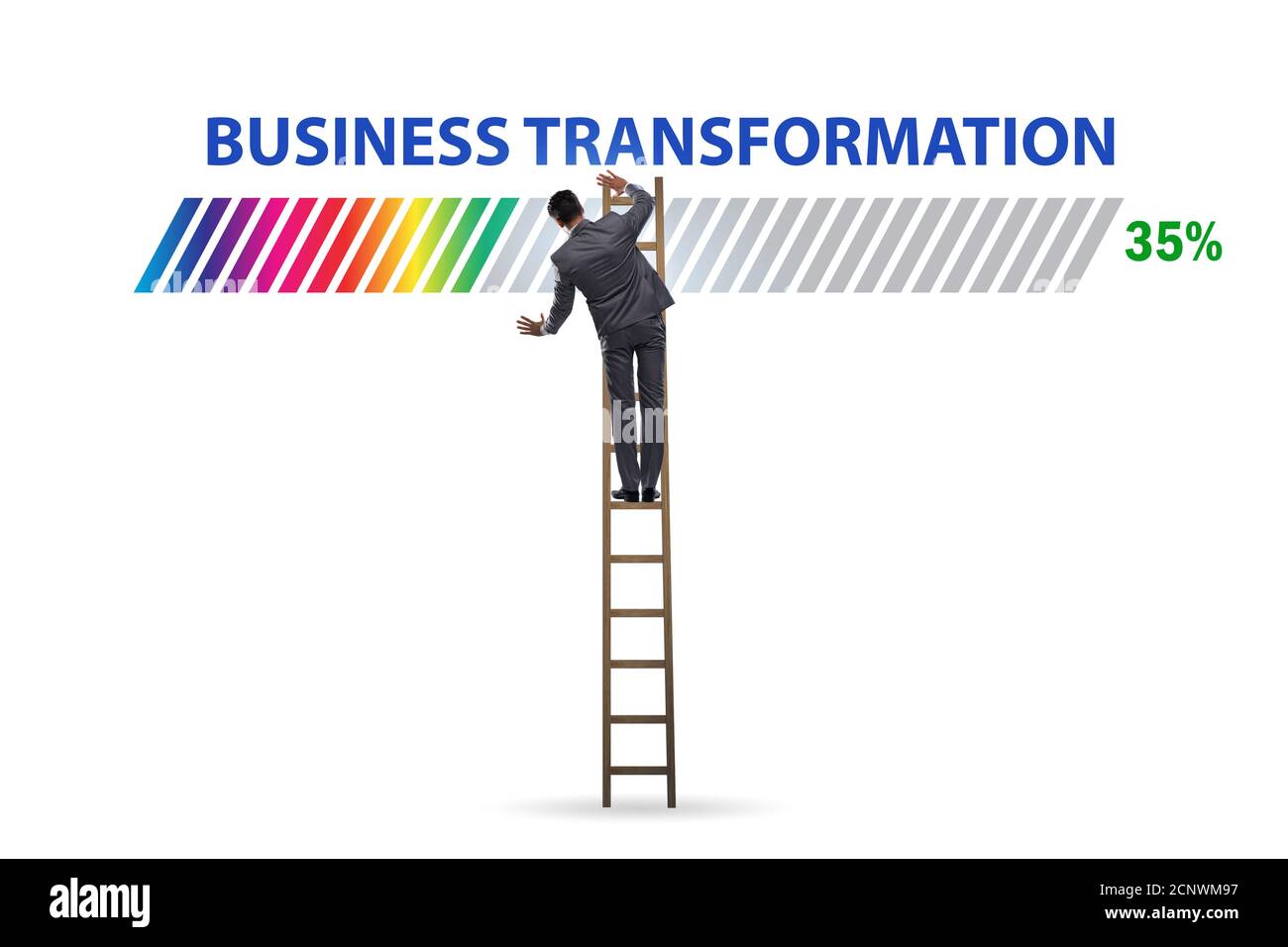 Concept of the corporate business transformation Stock Photo - Alamy
