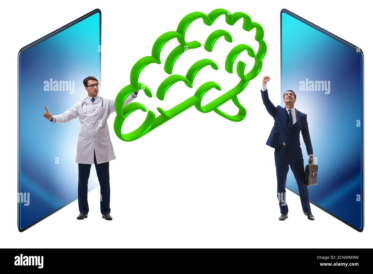 Telemedicine mental health Cut Out Stock Images & Pictures - Alamy