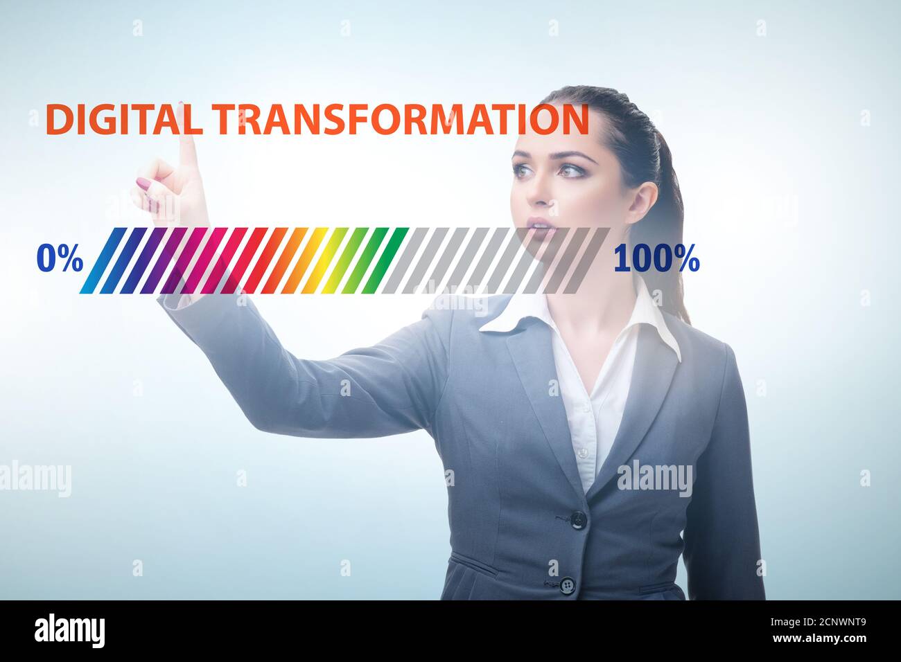 Digital transformation and the digitalization concept Stock Photo - Alamy