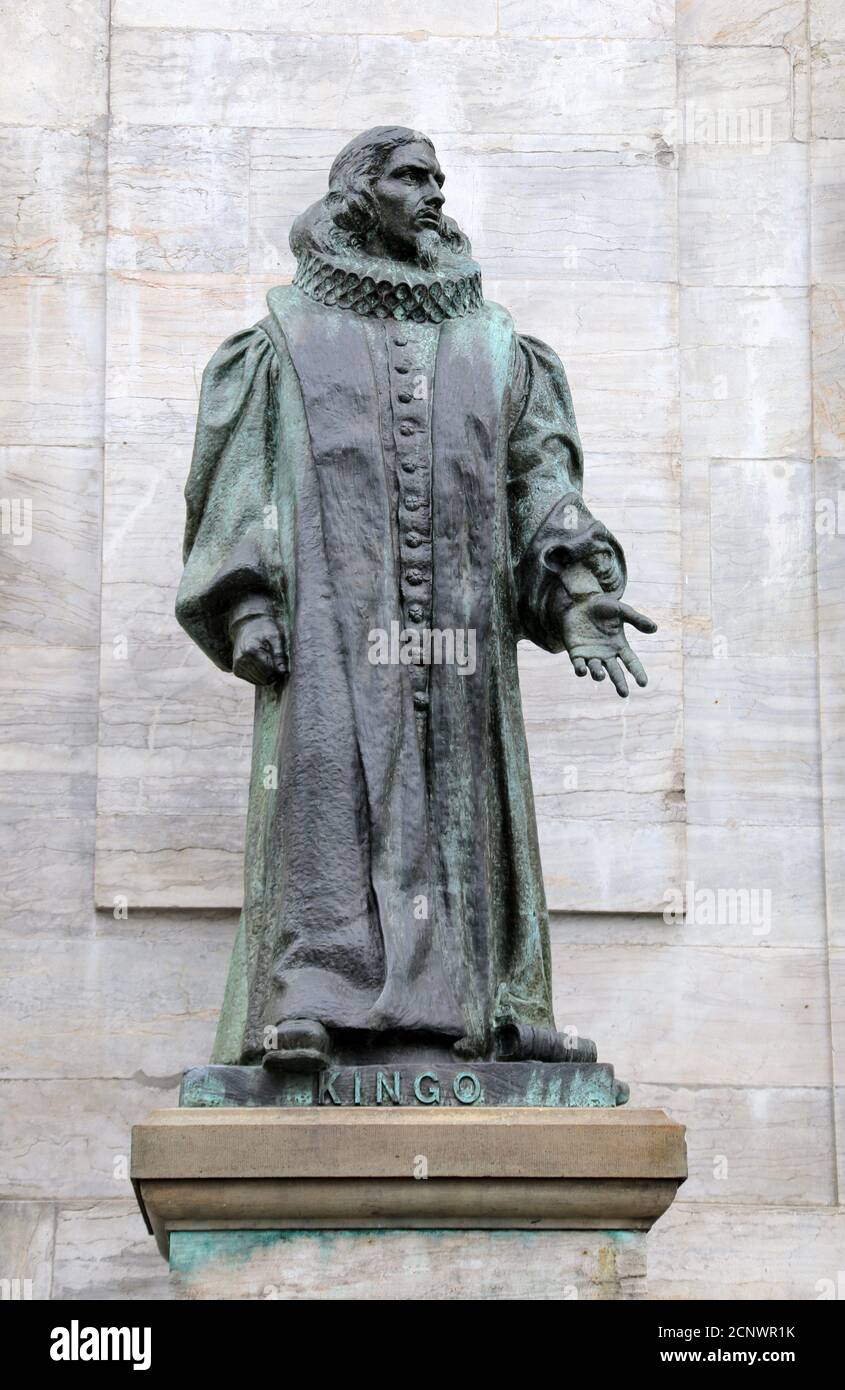 Statue of Thomas Kingo at Frederiks Church in Copenhagen Stock Photo ...