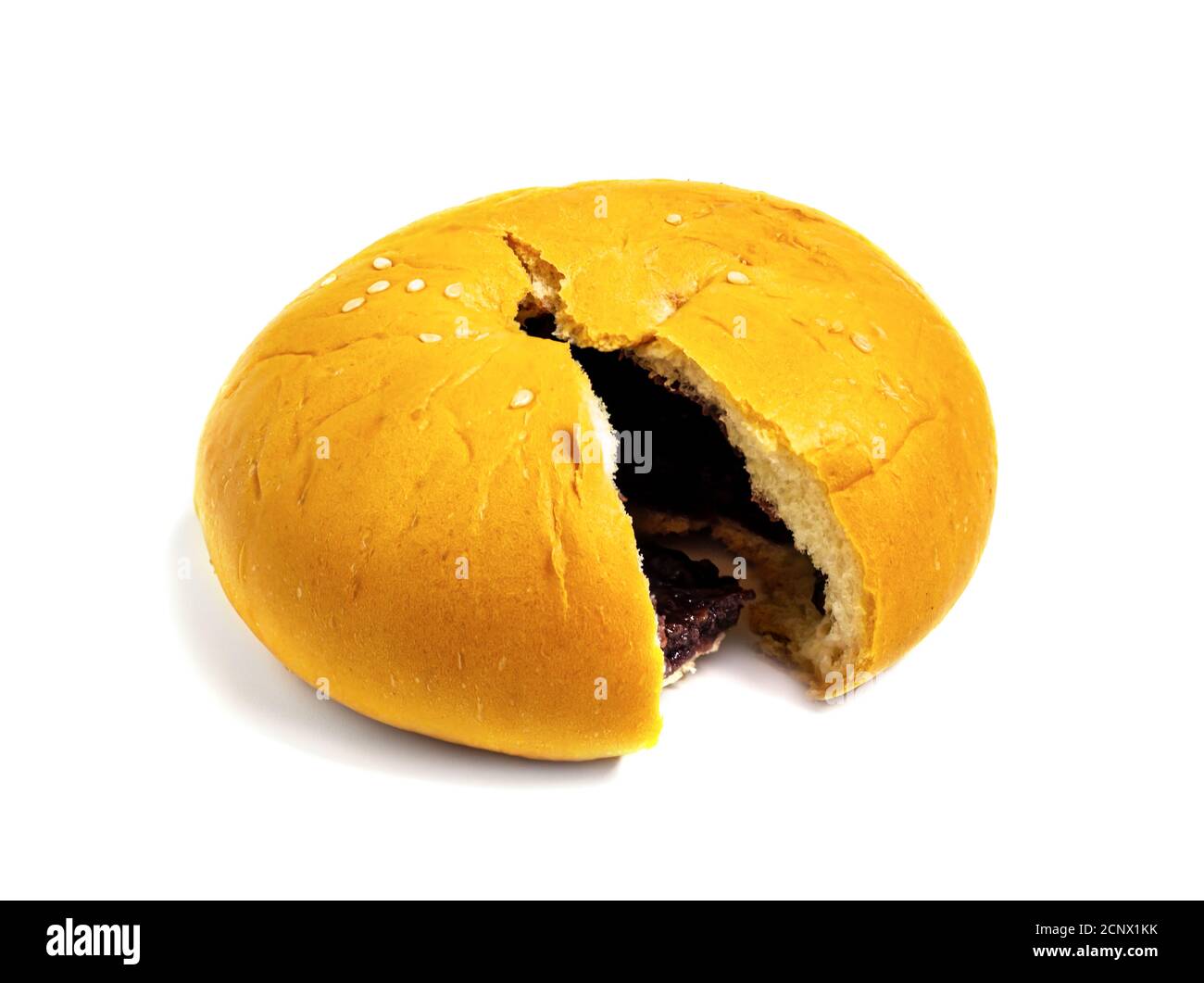 Red bean bread, Isolated on white background Stock Photo - Alamy