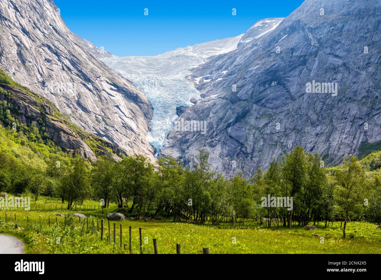 Briksdal Glacier, Norway Stock Photo - Alamy