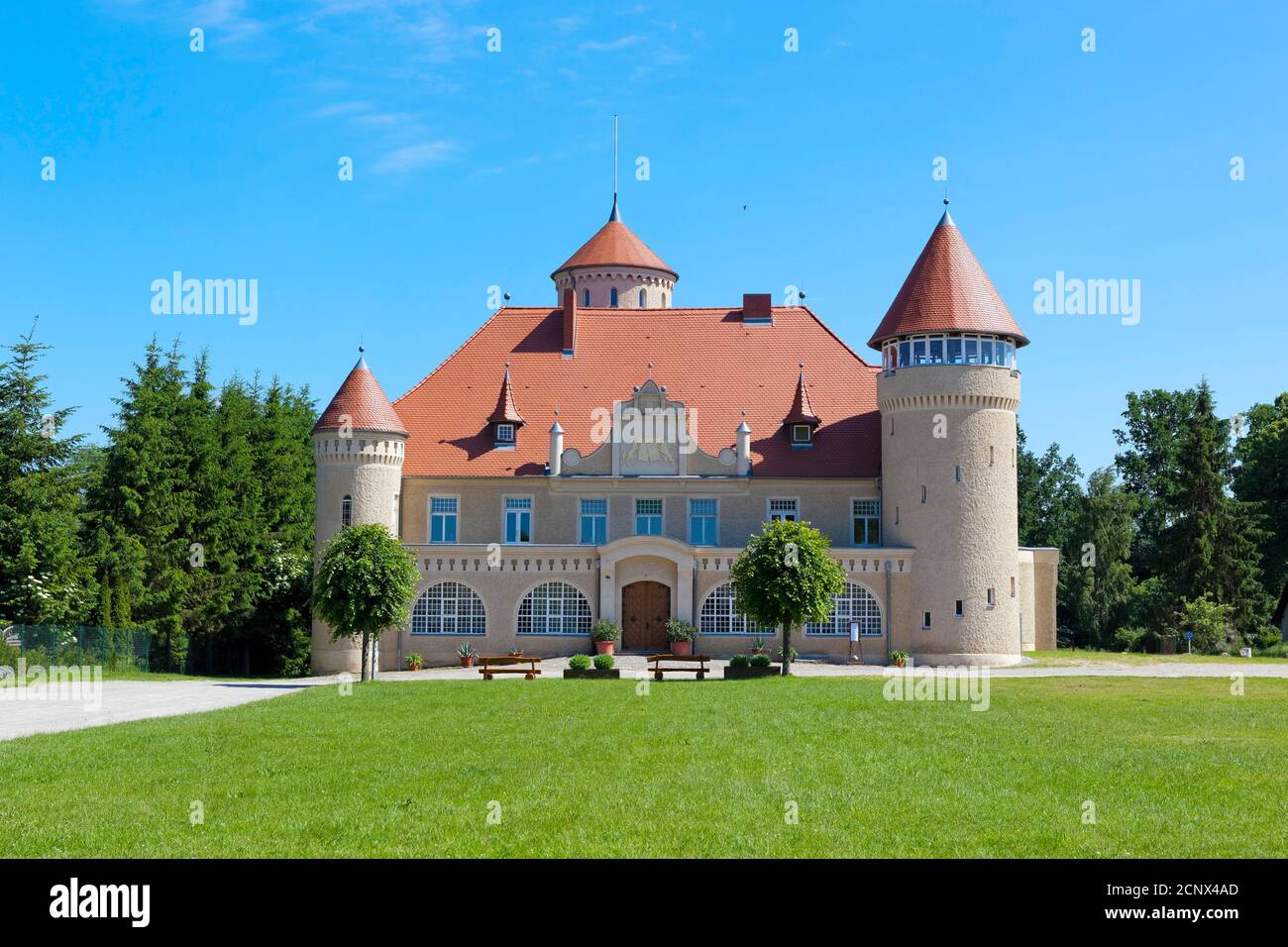 Stolpe Castle, Usedom Island, Mecklenburg-West Pomerania, Germany Stock ...