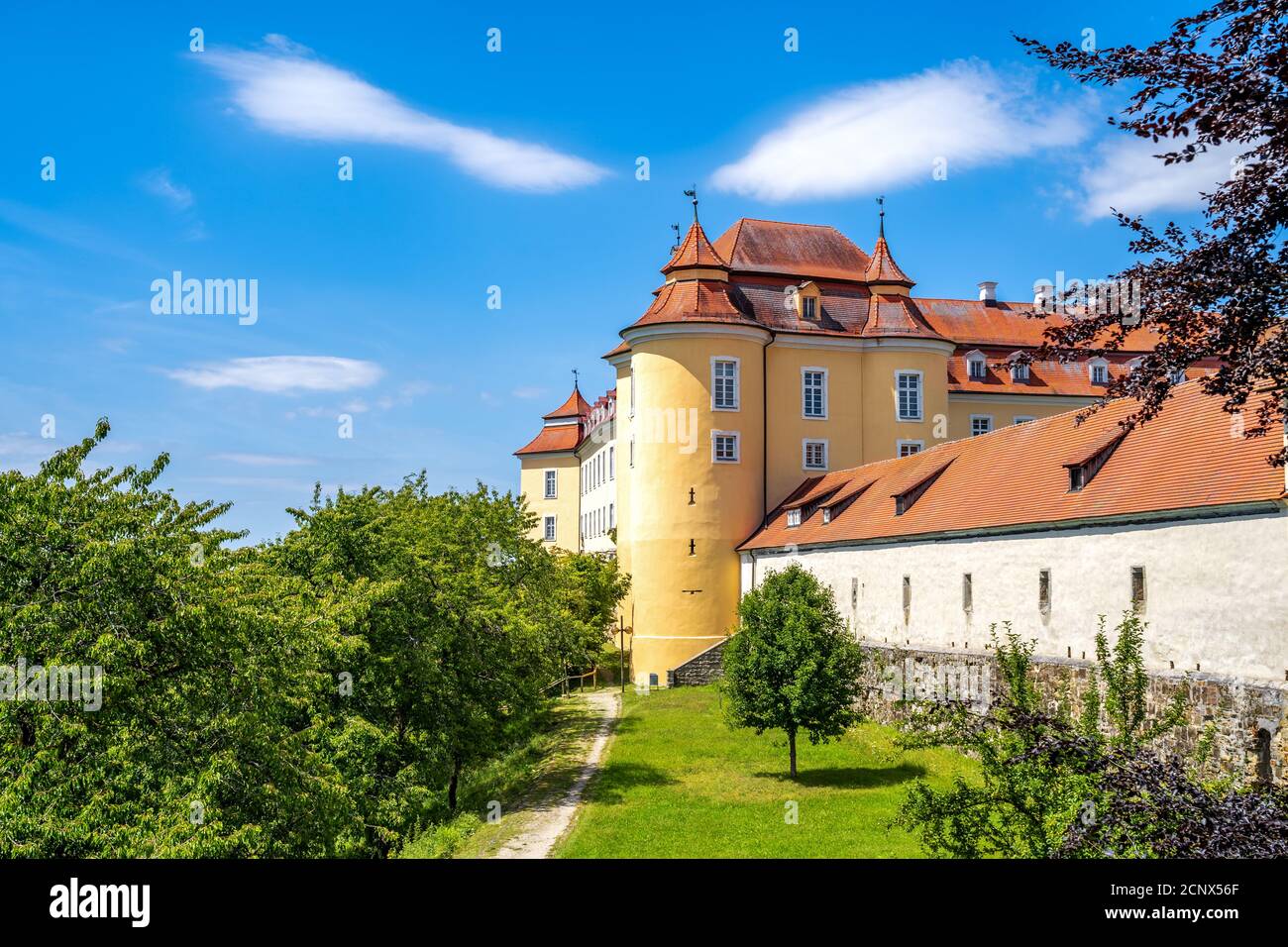 Castle of Ellwangen, Jagst, Germany Stock Photo - Alamy