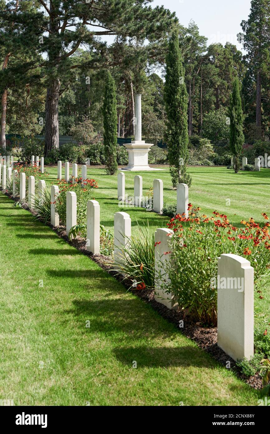 Italian War Graves, Brookwood cemetery Stock Photo - Alamy