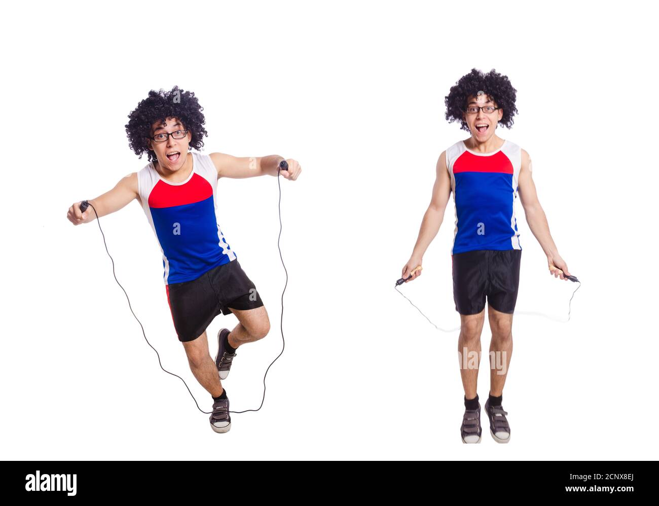 Athlete jumps on skipping rope hi-res stock photography and images - Alamy