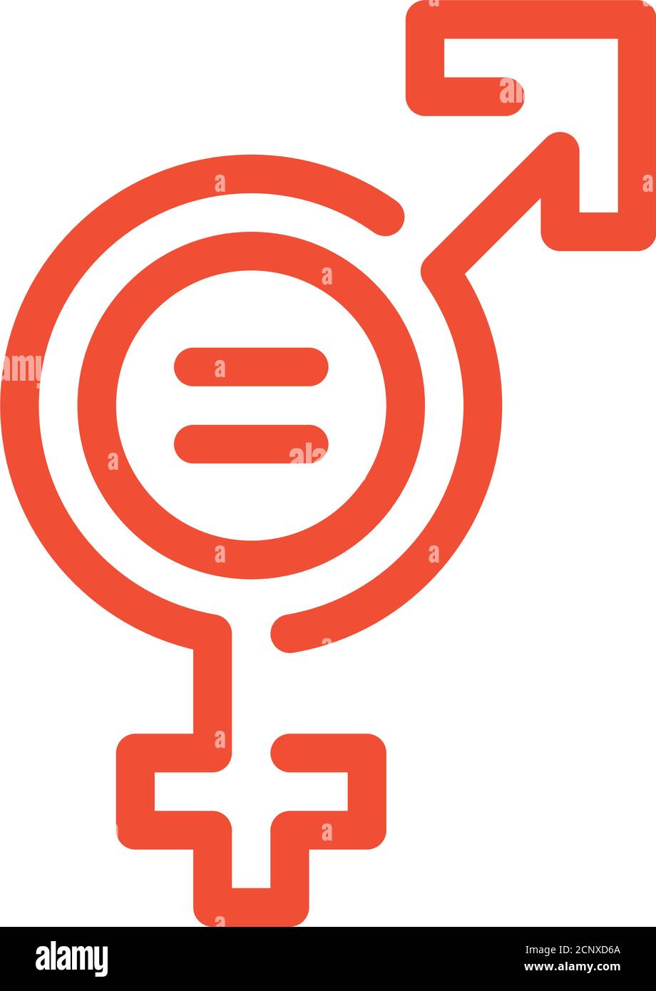 Gender equality color icon. Women's rights. Corporate social ...
