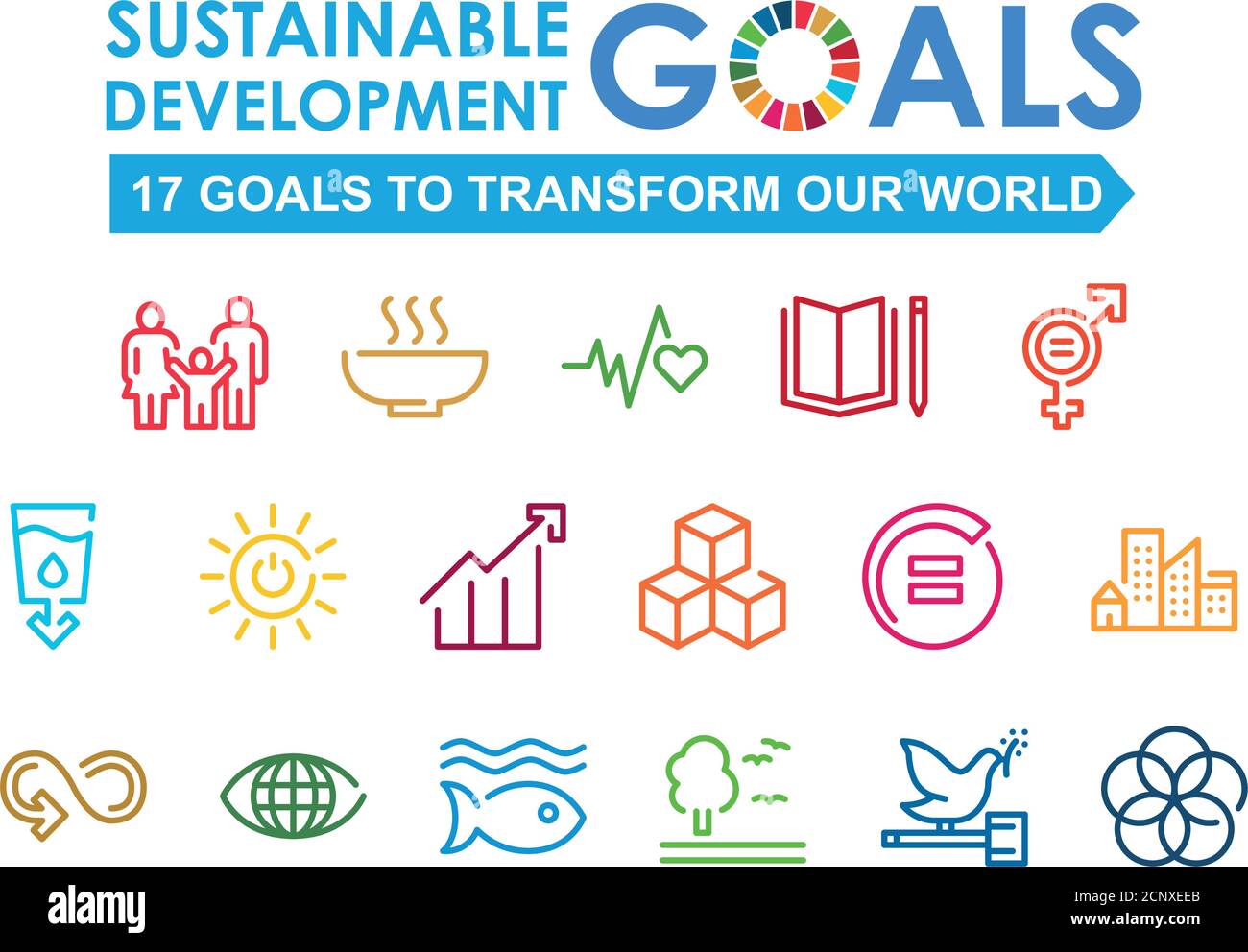 Corporate social responsibility sign. Sustainable Development Goals ...