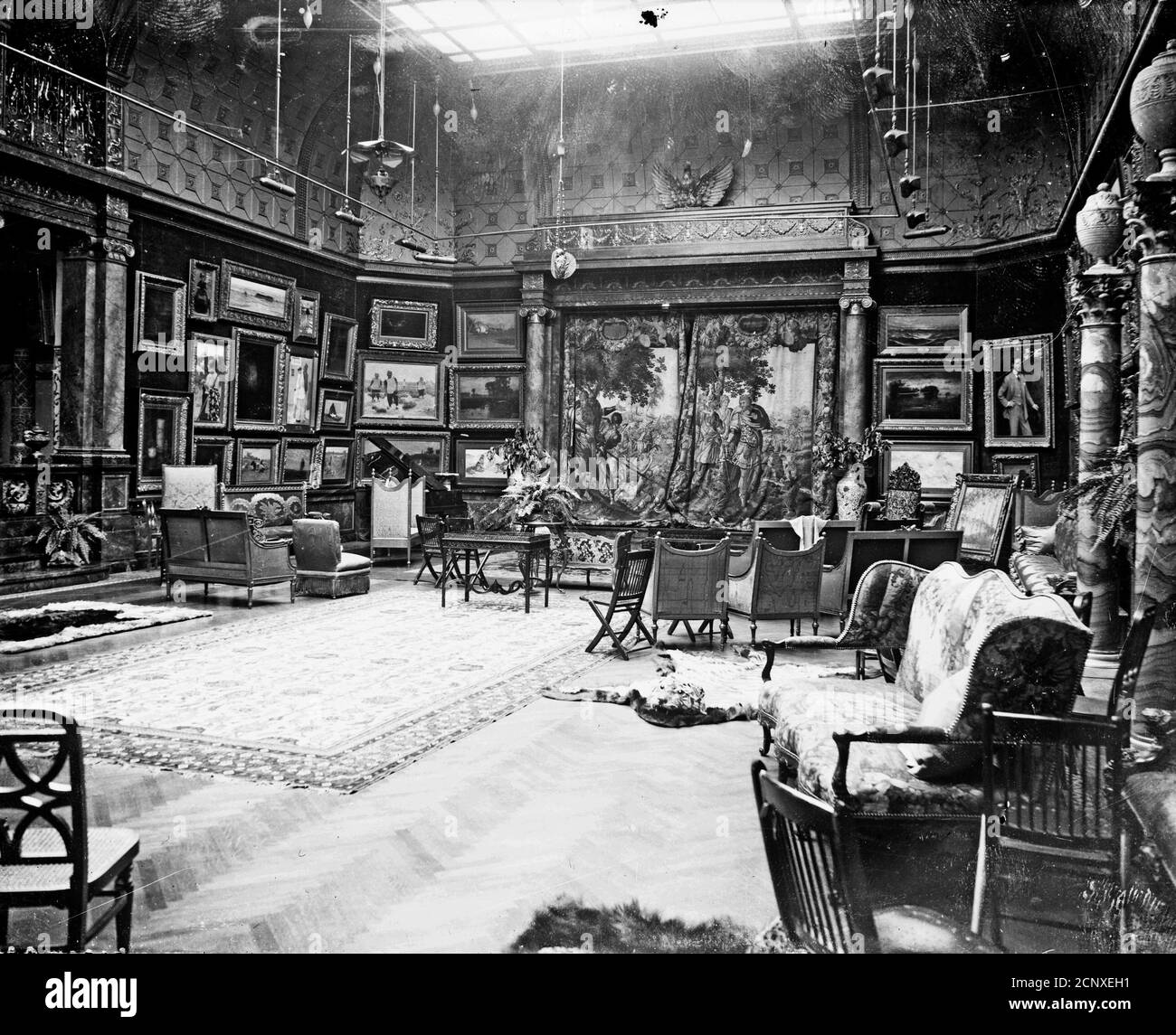 Gallery in the Potter Palmer residence, 1350 North Lake Shore Drive ...