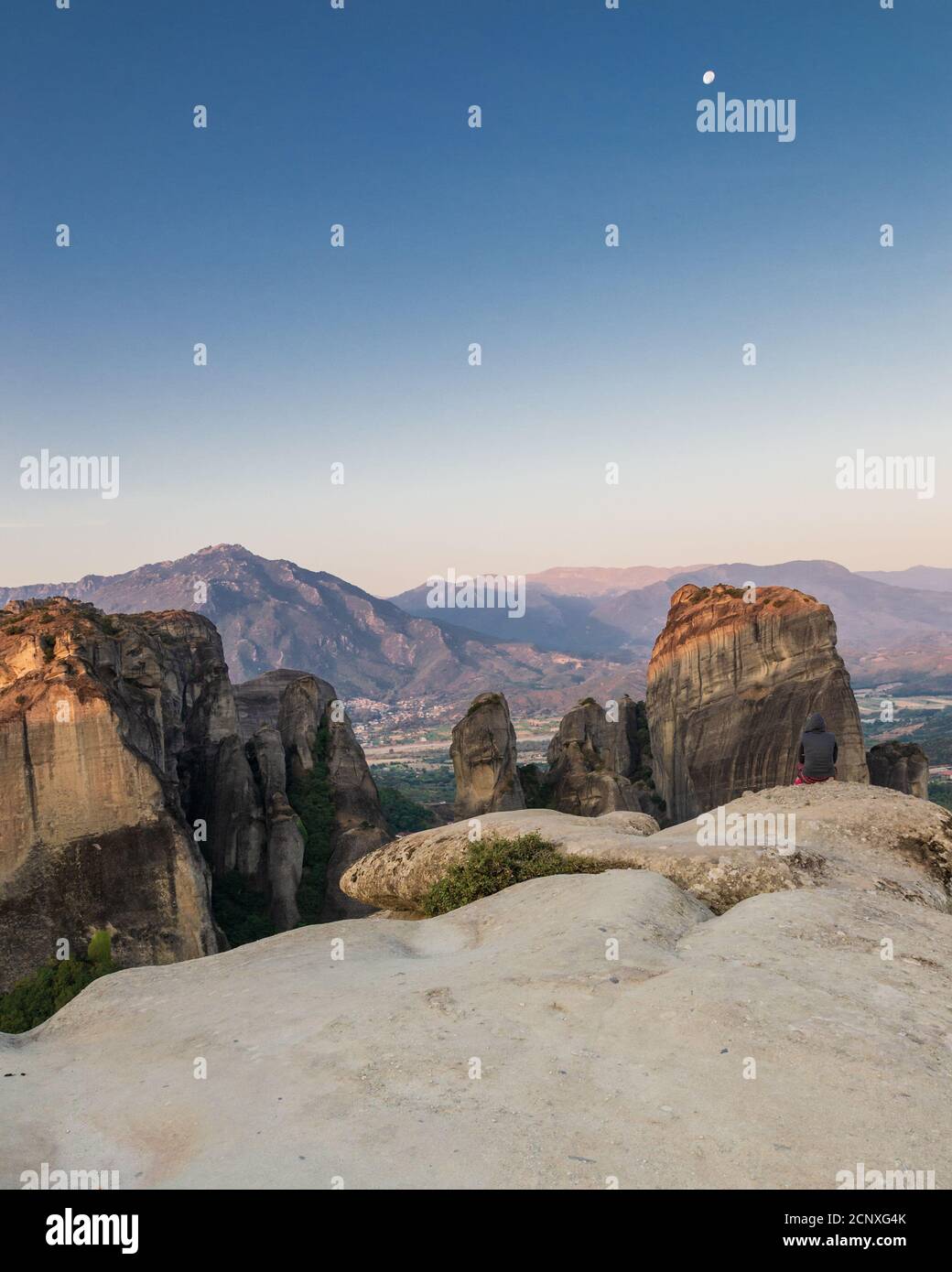 Meteora, a vast complex of giant rock pillars with monasteries ...