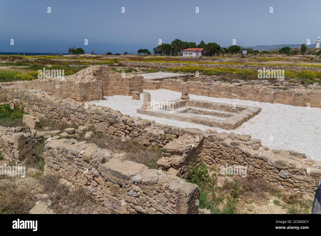 House of Theseus, Roman villa ruins at Kato Paphos Archaeological Park ...