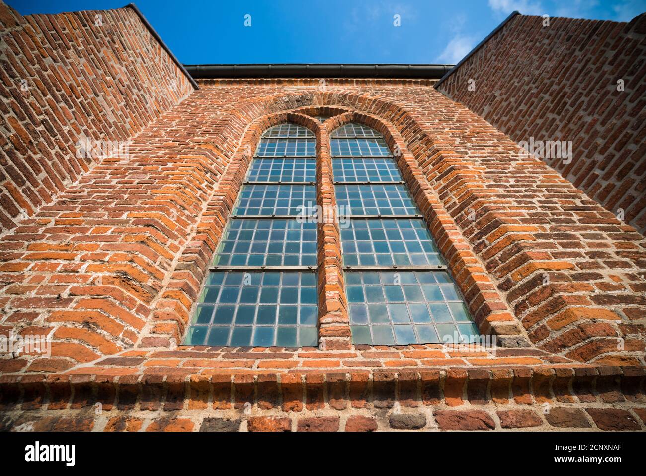 low angle view of a church window exterior Stock Photo - Alamy