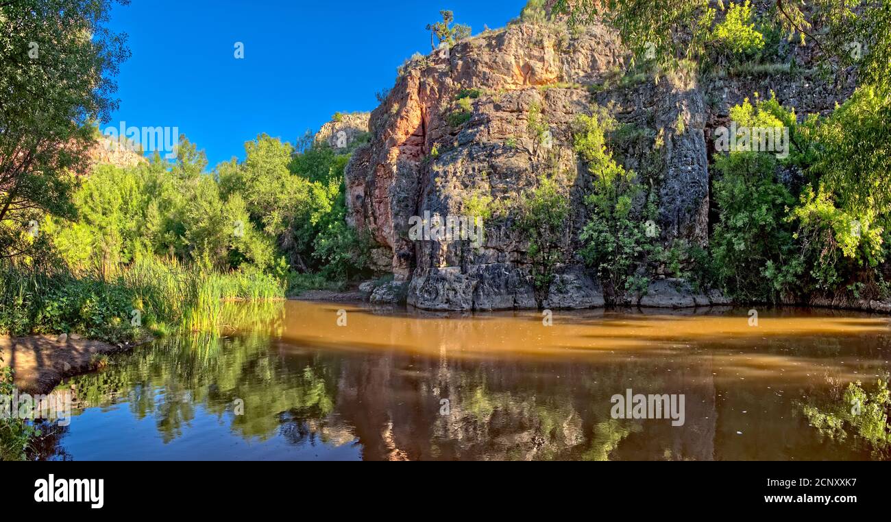 A section of the Verde River near Perkinsville AZ called Bear Siding ...