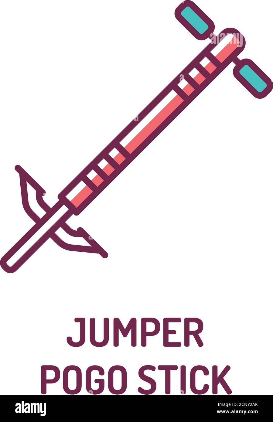 Bocking color line icon on white background. Extreme sport. Jumps and ...