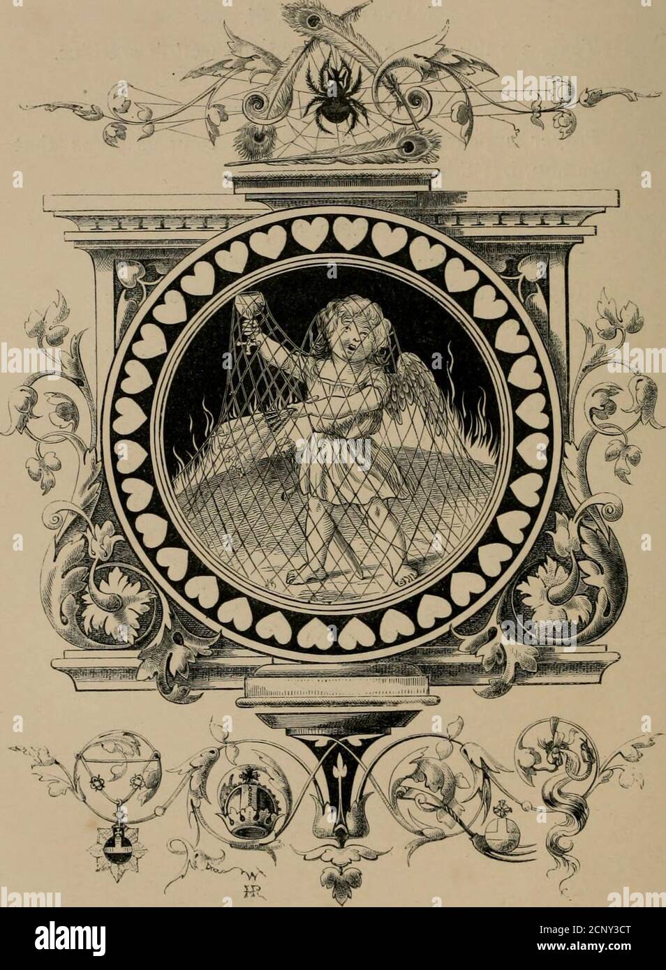 . Quarles' emblems Stock Photo - Alamy