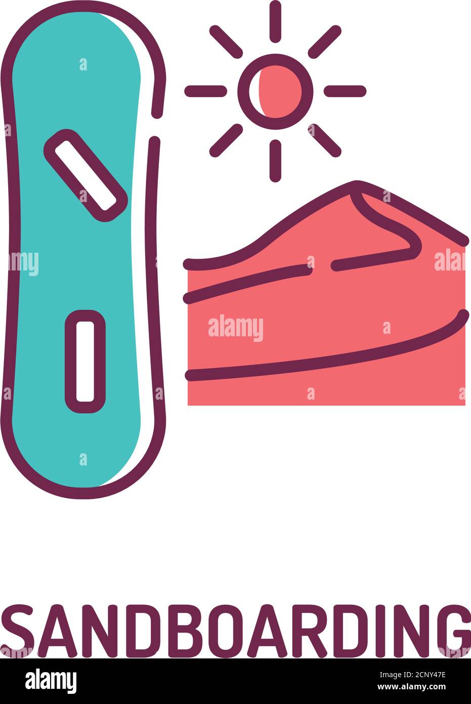 Man sandboarding Stock Vector Images - Alamy