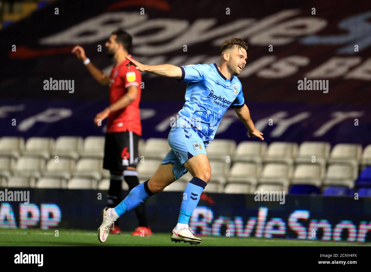 Coventry City's Matt Godden celebrates scoring his side's first goal of ...