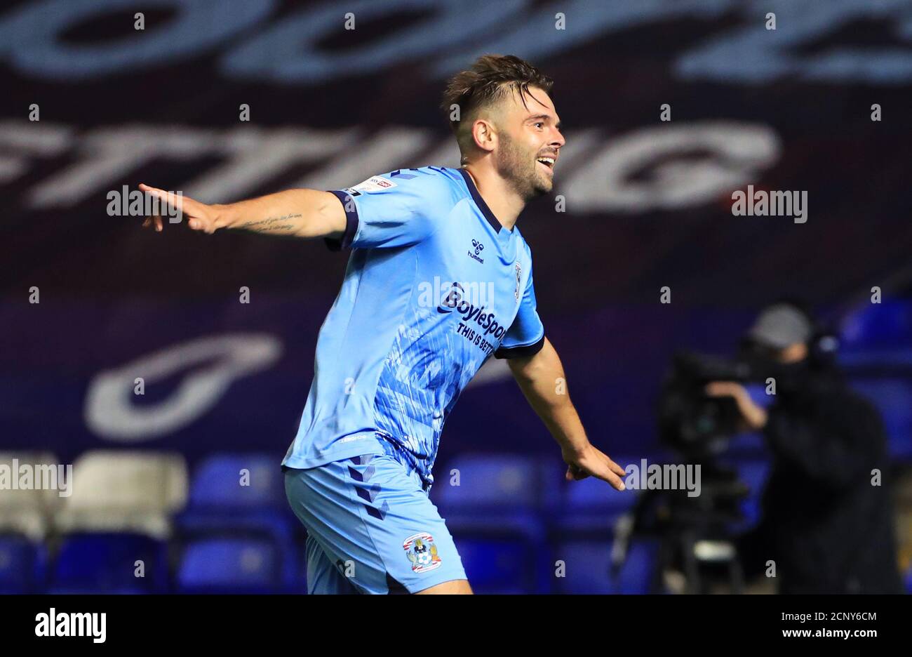 Coventry City's Matt Godden celebrates scoring his side's first goal of ...