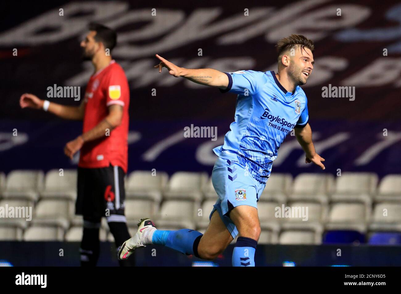 Coventry citys matt godden celebrates scoring hi-res stock photography ...
