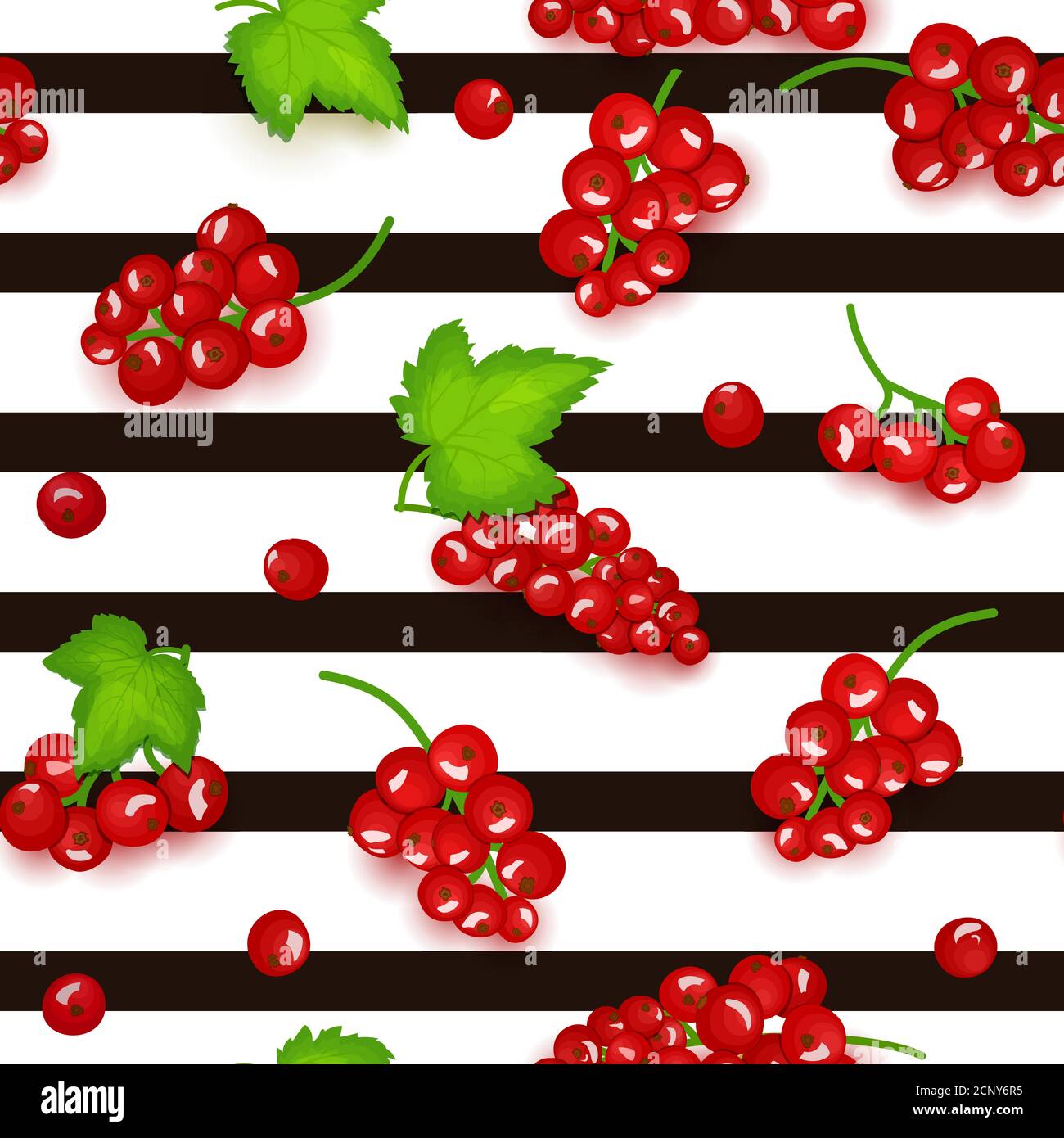 Red currant leaves bunch Stock Vector Images - Alamy