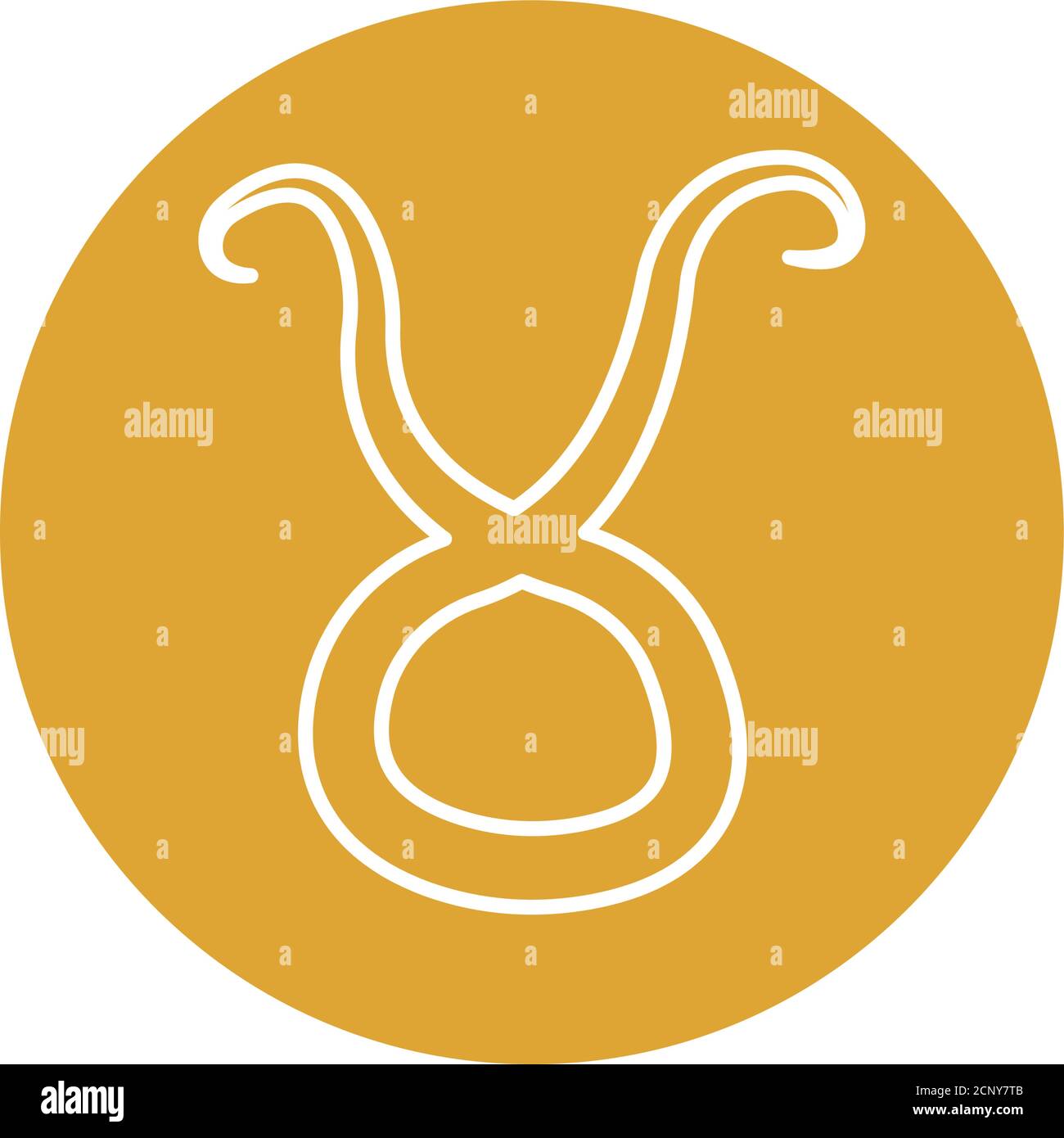 Taurus color line icon. Zodiac sign. Astrology and horoscope ...
