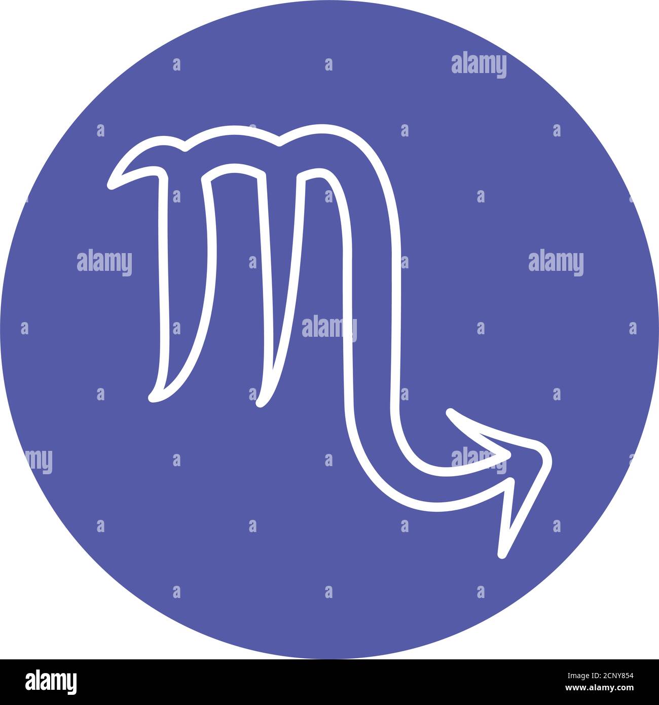 Scorpio color line icon. Zodiac sign. Astrology and horoscope ...