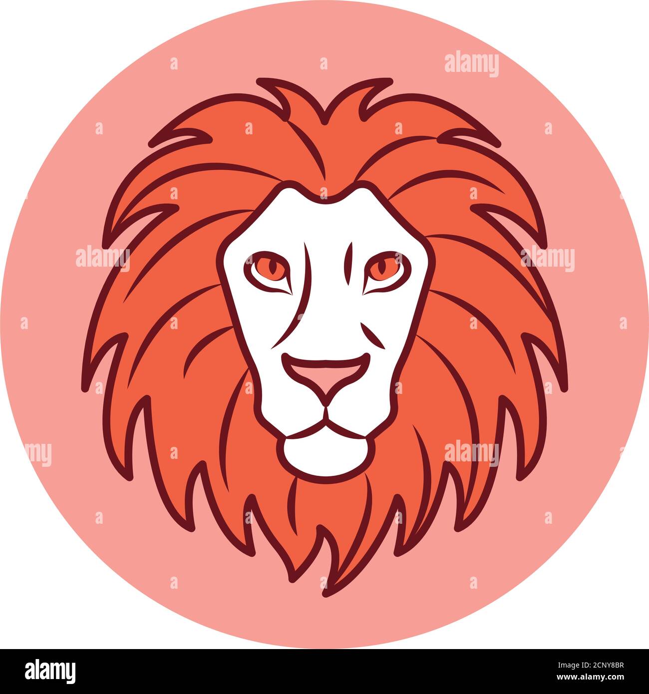 Lion color line icon. Zodiac sign. Astrology and horoscope. Predictions ...