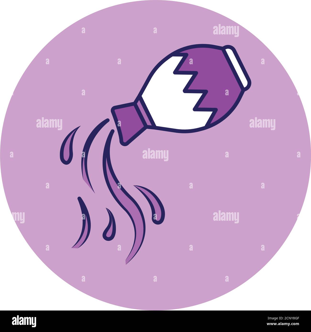 Aquarius color line icon. Zodiac sign. Astrology and horoscope ...