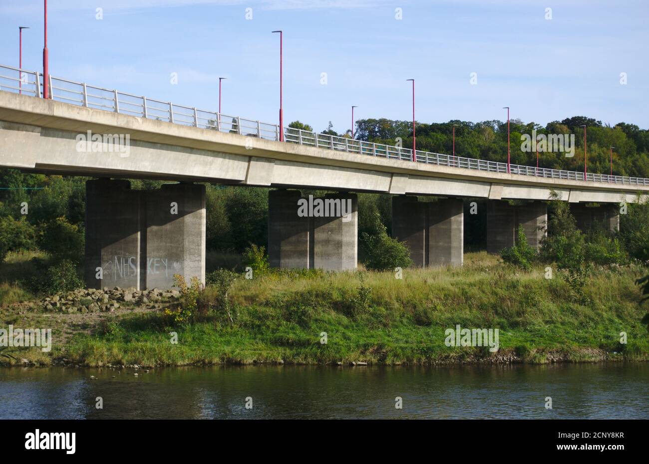 Hunters Bridge, opened in 1998, the main route for road traffic over ...