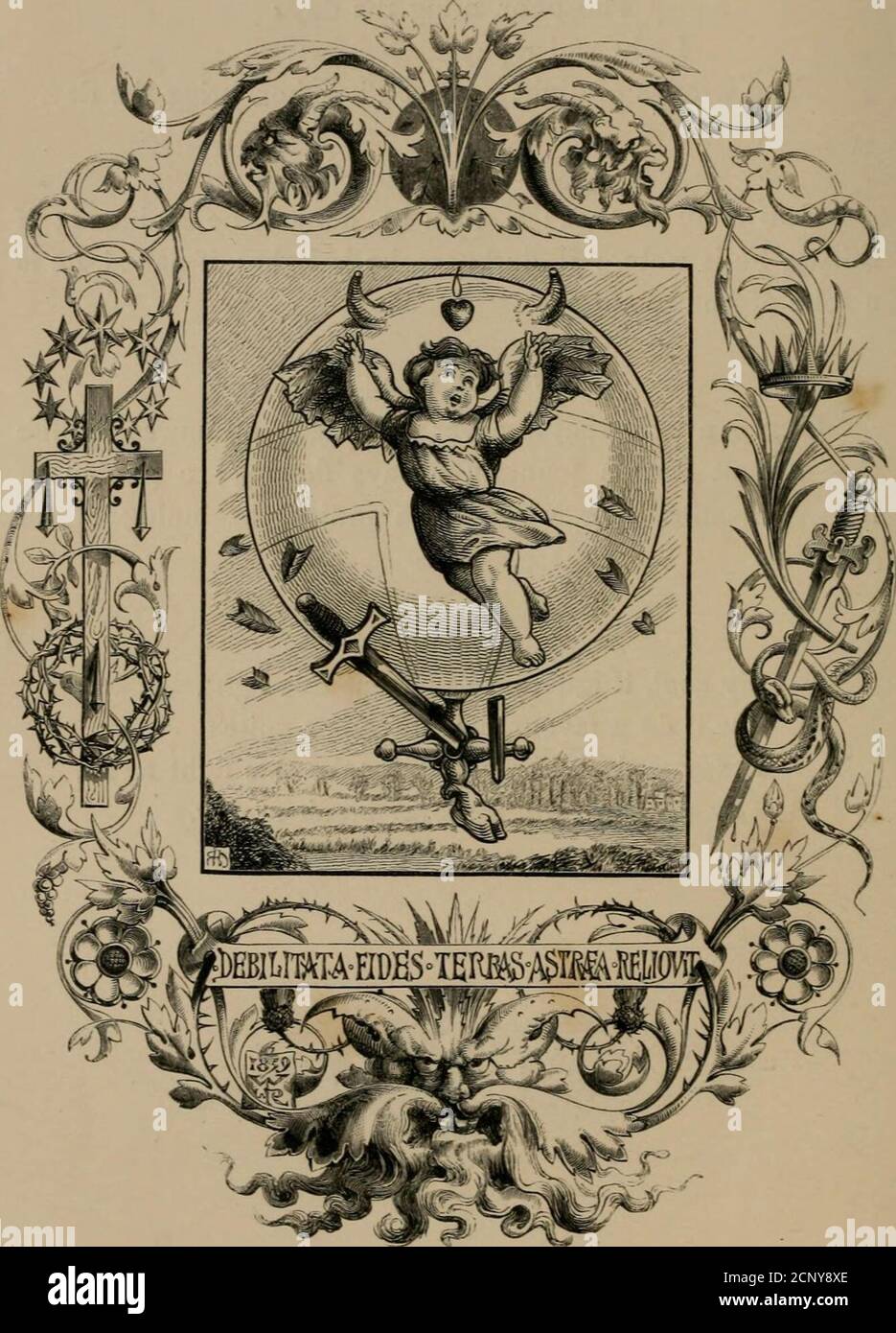 . Quarles' emblems Stock Photo - Alamy