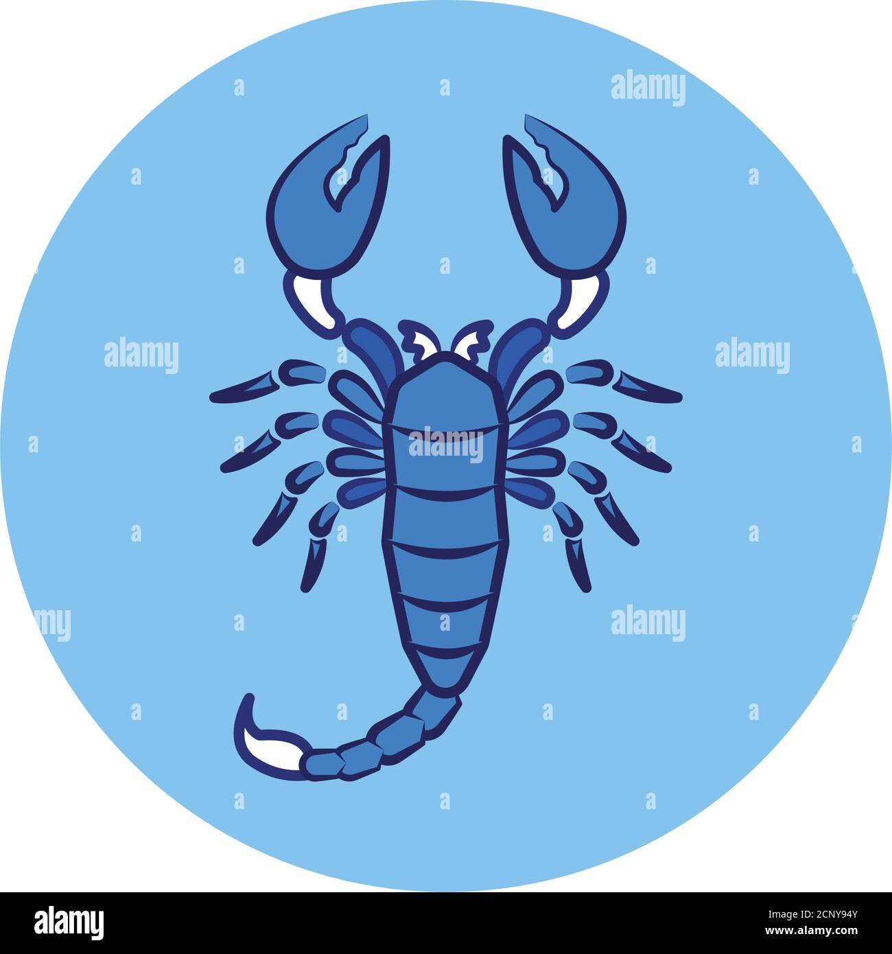 Scorpio color line icon. Zodiac sign. Astrology and horoscope ...