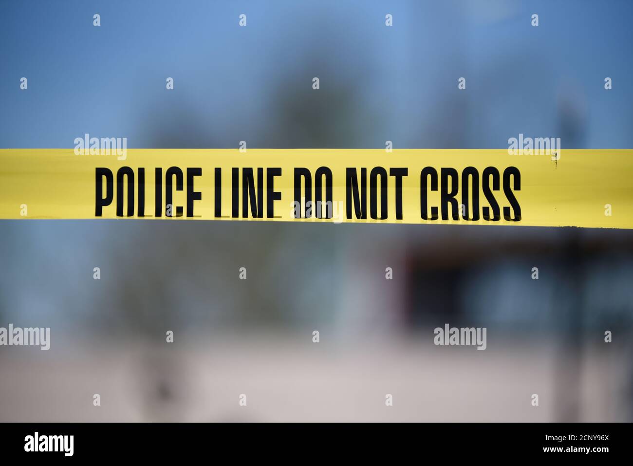 Police crime scene ribbon hi-res stock photography and images - Alamy