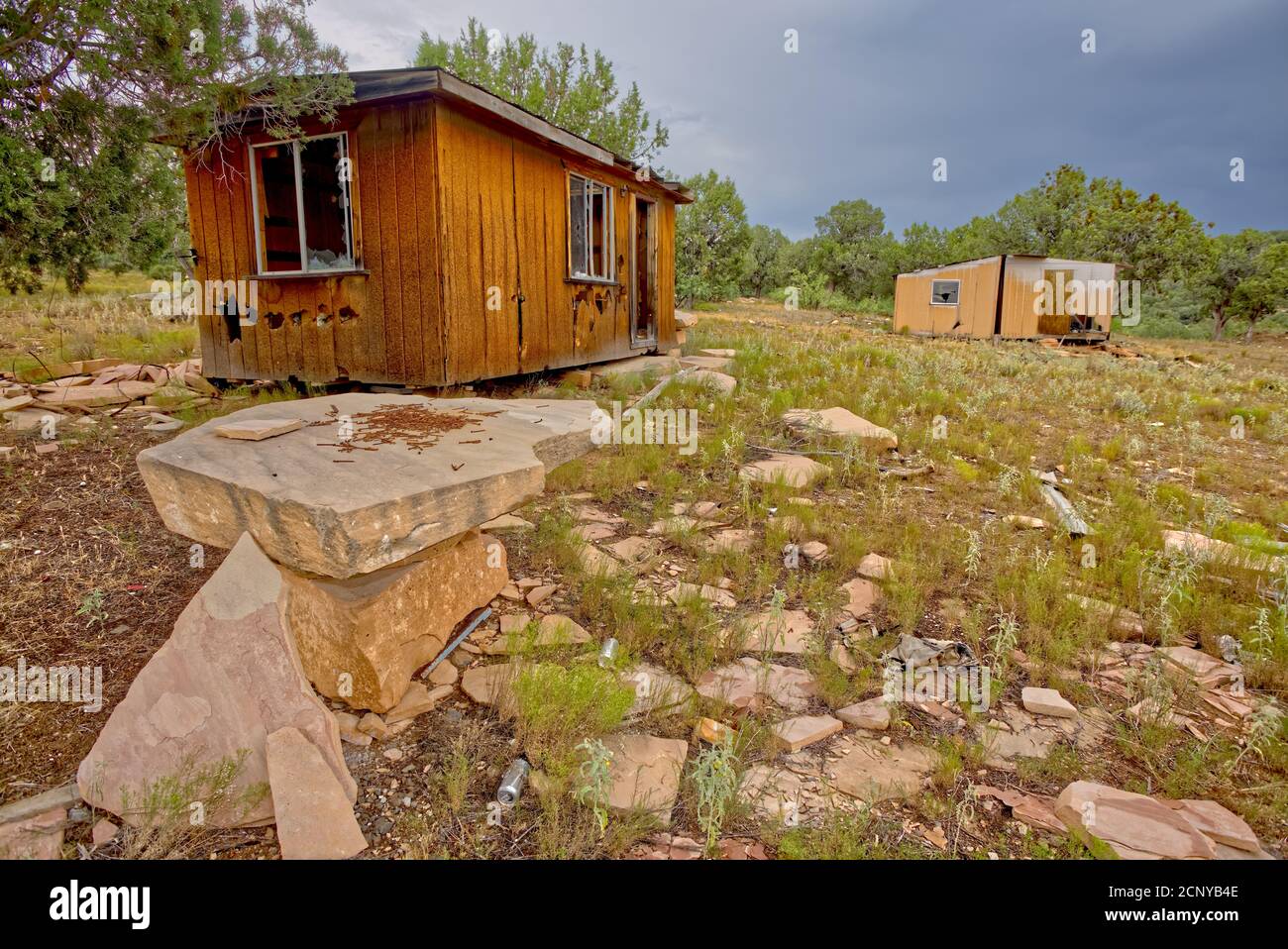 The ghostly remnants of the Mexican Quarry near Perkinsville Arizona ...