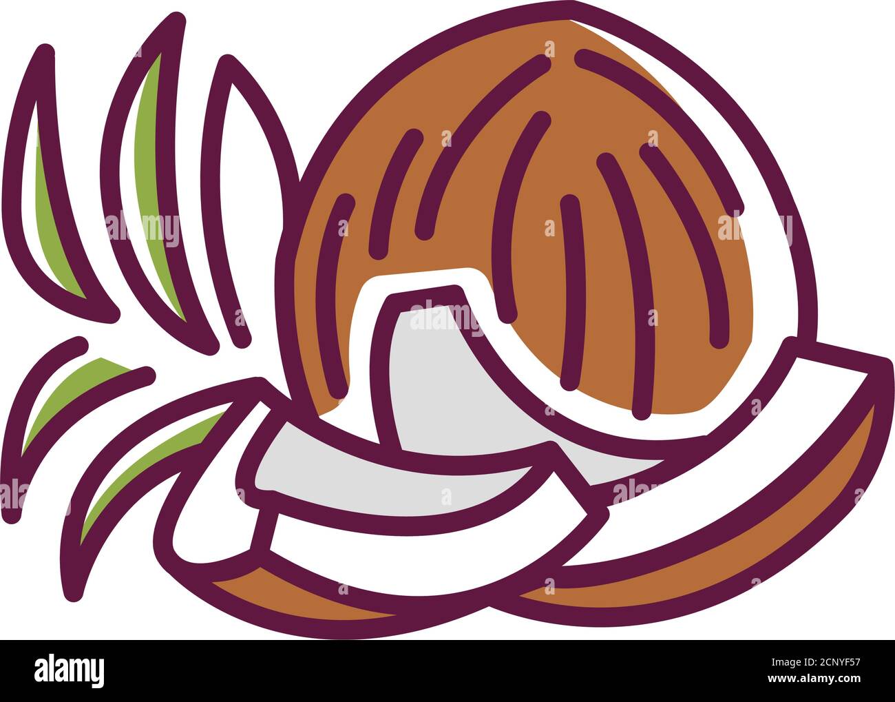 Coconut app Stock Vector Images - Alamy