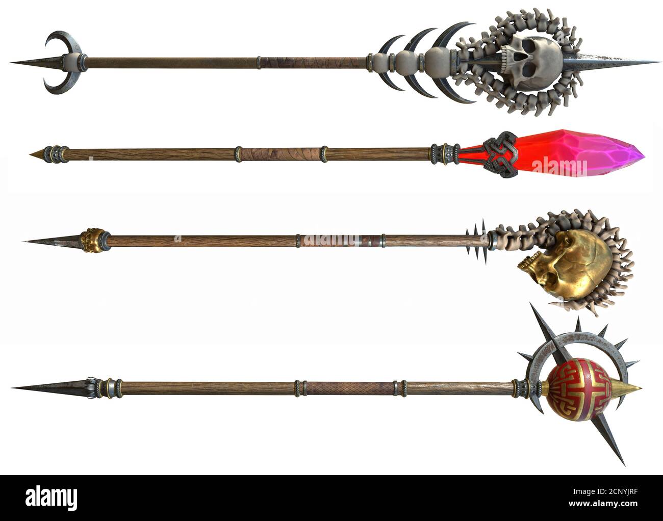 Metal Staff Weapon