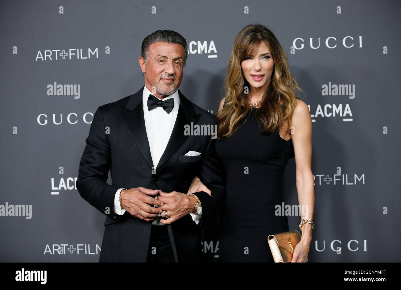Sylvester stallone and jennifer flavin stallone hi-res stock ...