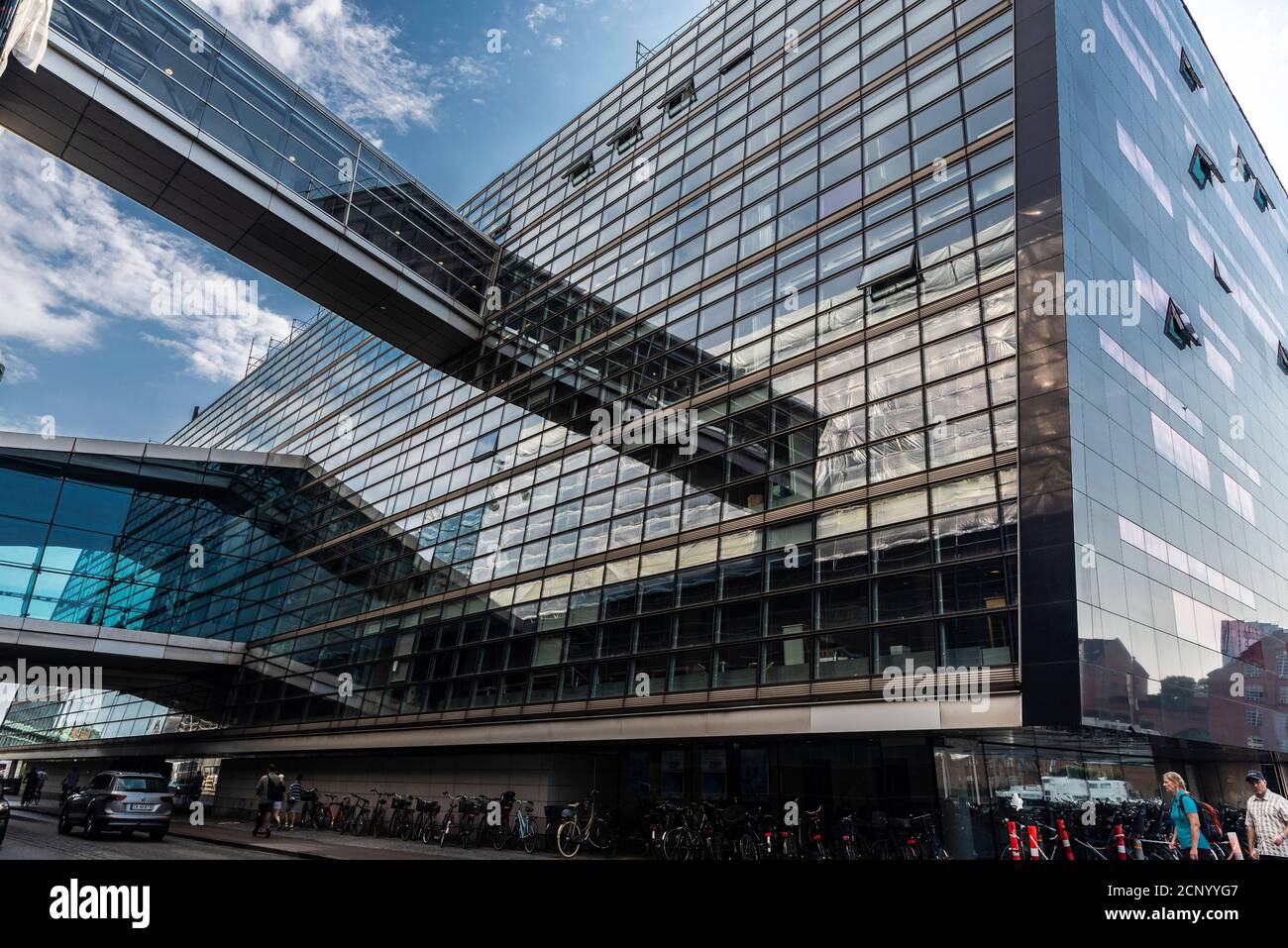Copenhagen, Denmark - August 27, 2019: Facade of the The Royal Library ...