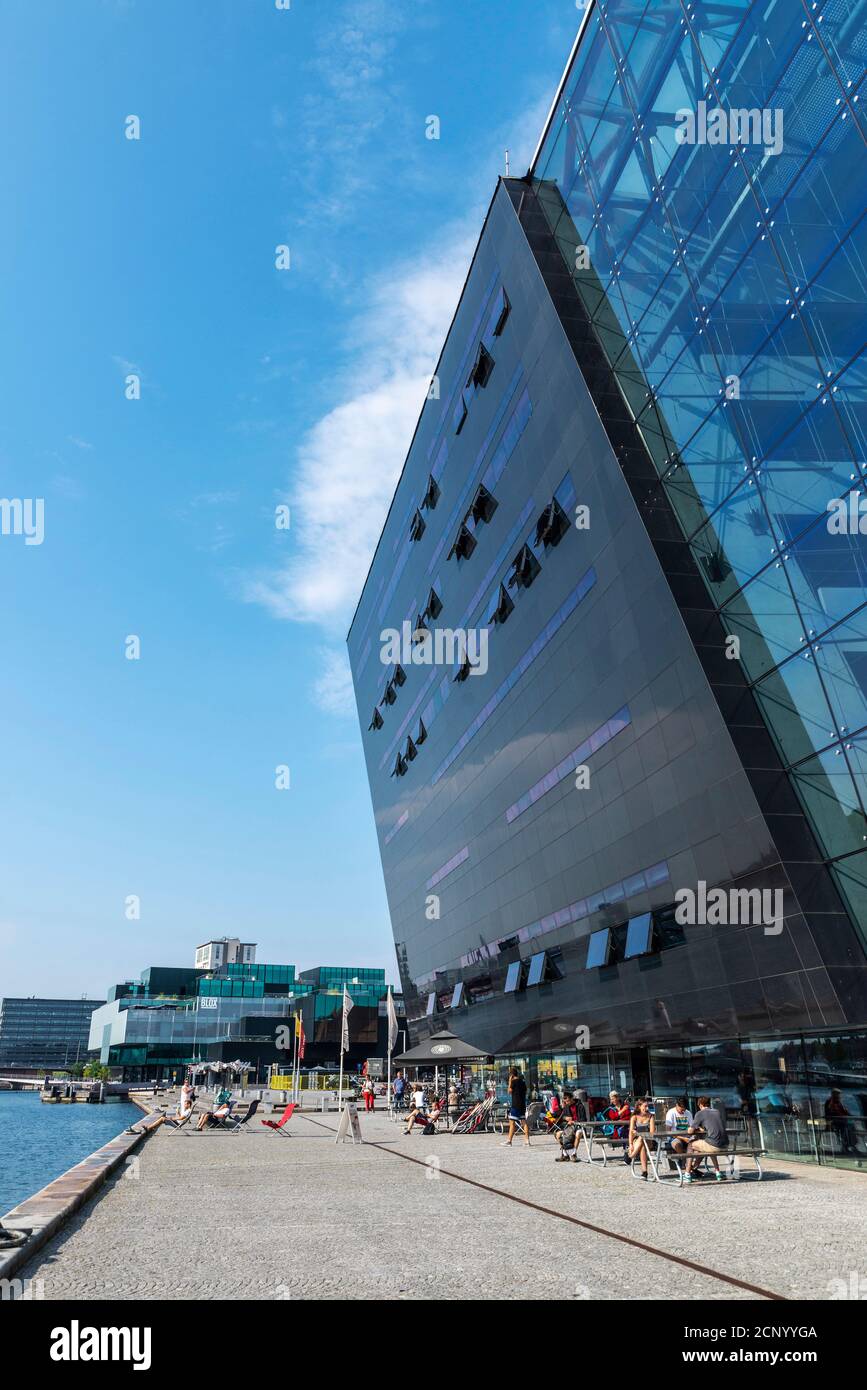 Copenhagen, Denmark - August 27, 2019: Facade of the The Royal Library ...